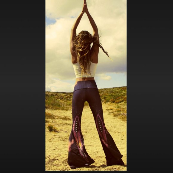 teeki | Pants & Jumpsuits | Rare Teeki Sacred Feather Bells Size Medium ...